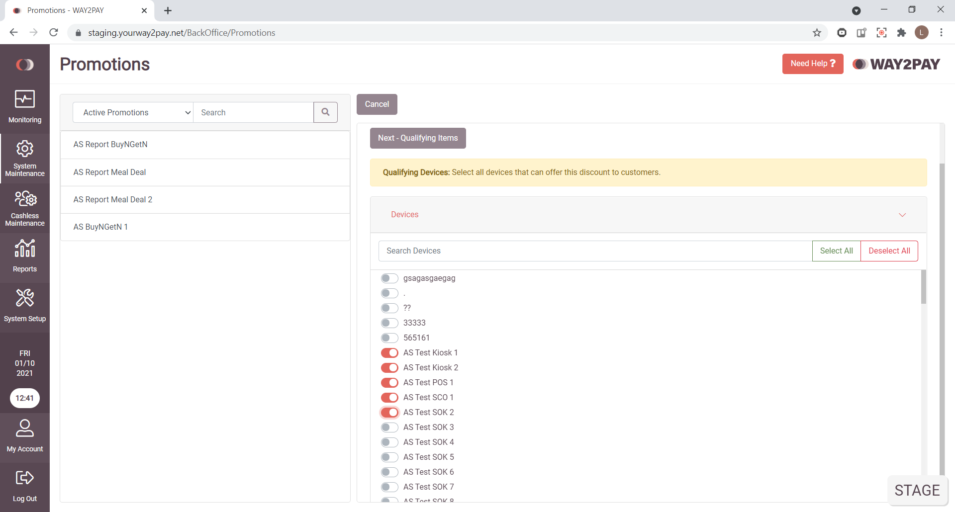 How do I setup a new Buy One Get One Free (BOGOF) promotion? – WAY2PAY ...